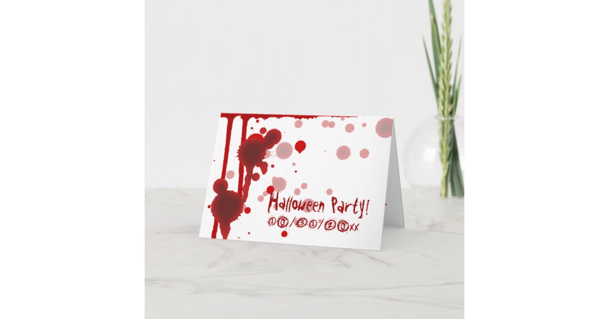 Serial Killer Halloween Party Invitation | Zazzle