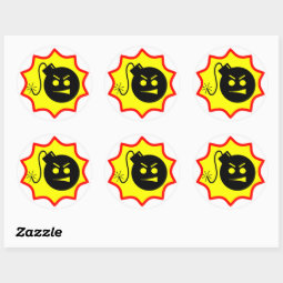 Serious Bomb Stickers | Zazzle