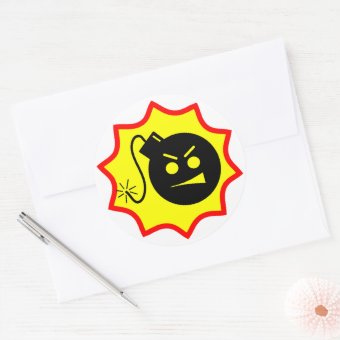 Serious Bomb Stickers | Zazzle