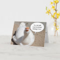 Serious Goose Greeting Card | Zazzle