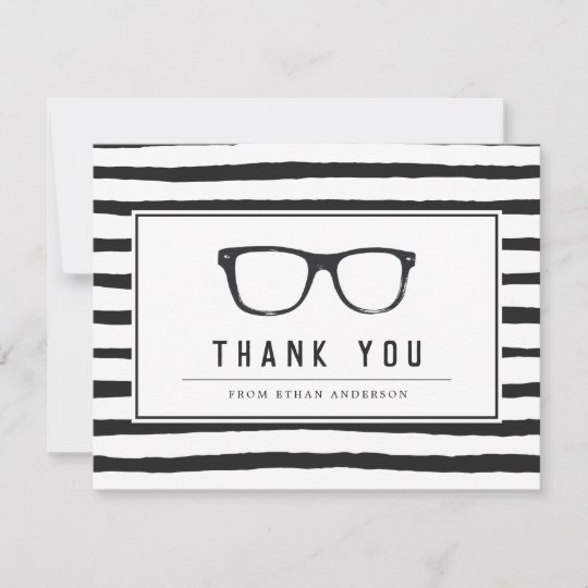 Serious Spectacles | Funny Customized Thank You Card | Zazzle.com