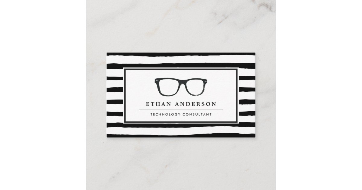 Serious Spectacles | Funny Tech Theme Business Card | Zazzle