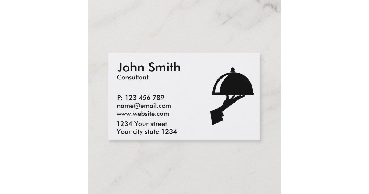 Server waiter business card | Zazzle