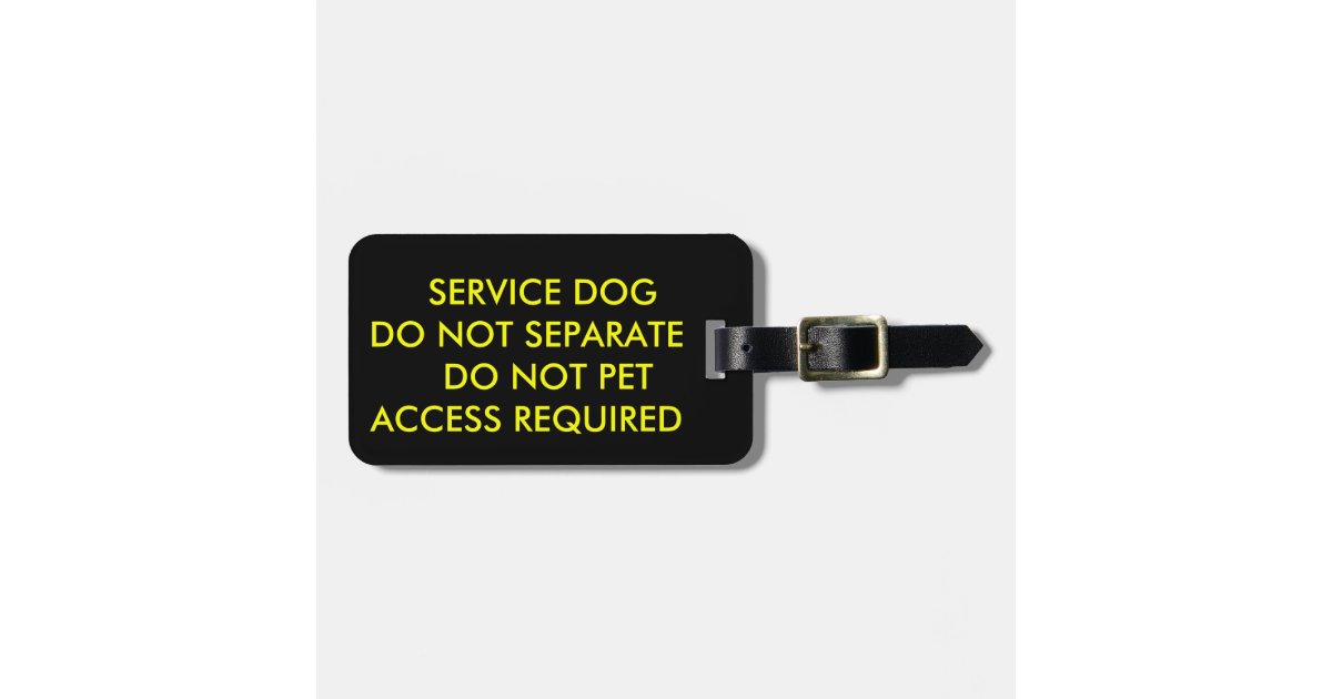 Service Dog ID Tag | Zazzle