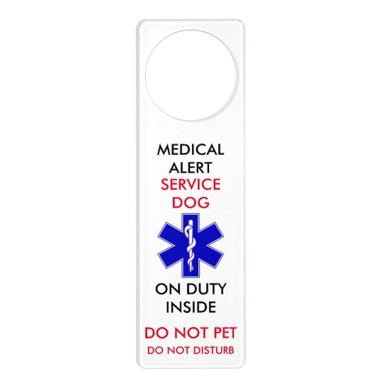 Service Dog working inside door sign | Zazzle.com