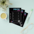 Service Price List Scan Me Black Marketing Flyer | Zazzle