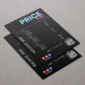 Service Price List Scan Me Black Marketing Flyer | Zazzle