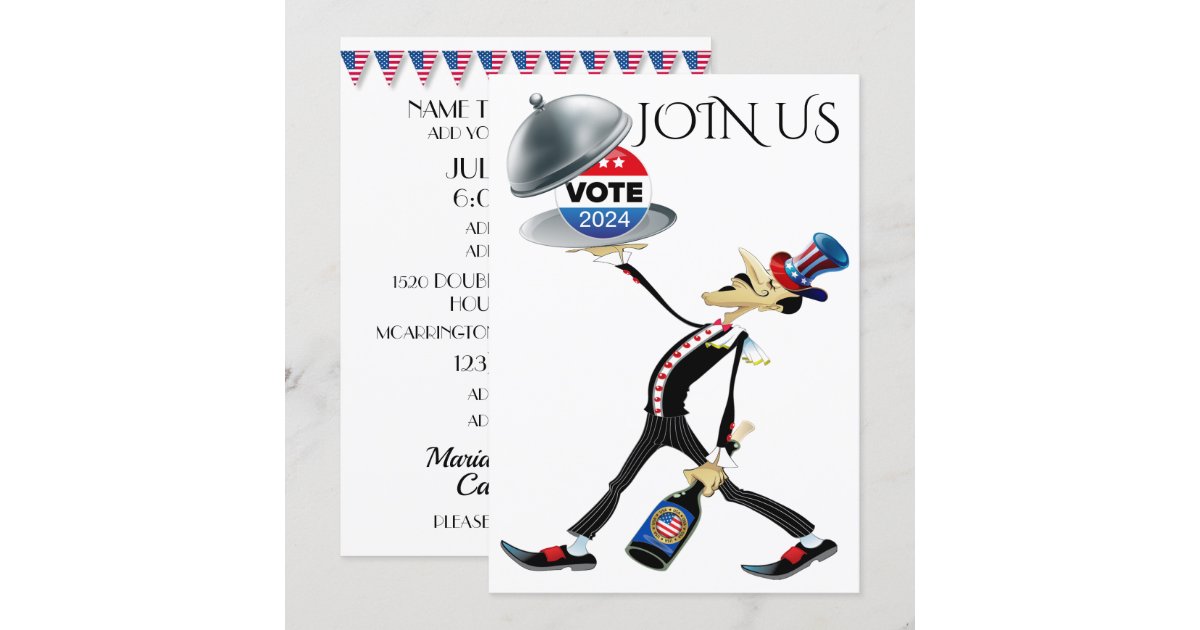 Serving Election 2024 Invitation | Zazzle