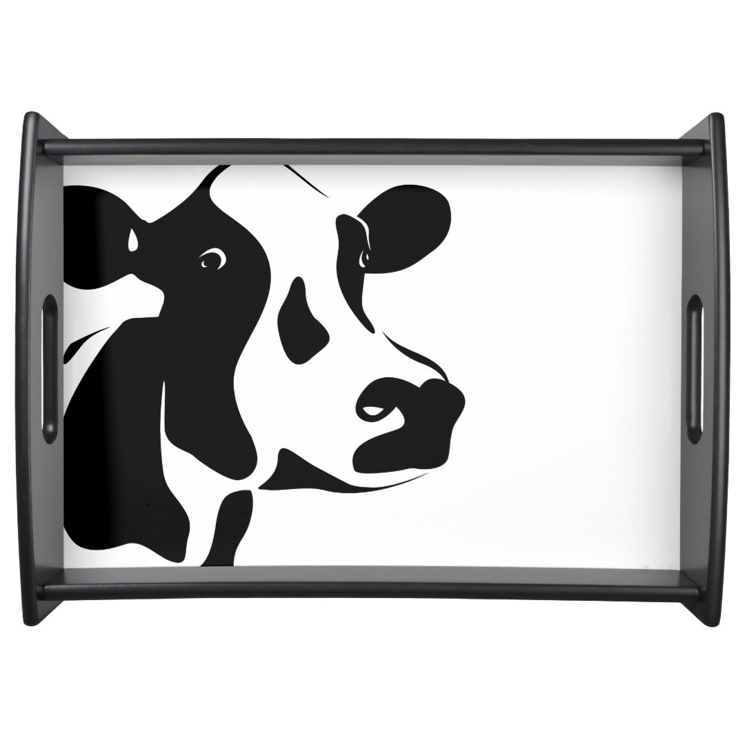 Serving Tray-Cow Serving Tray | Zazzle