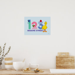Sesame Street 123 Poster | Zazzle