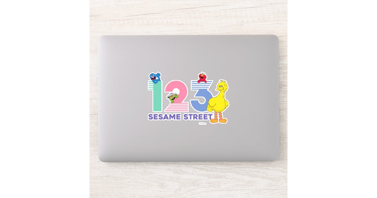 Sesame Street 123 Sticker | Zazzle