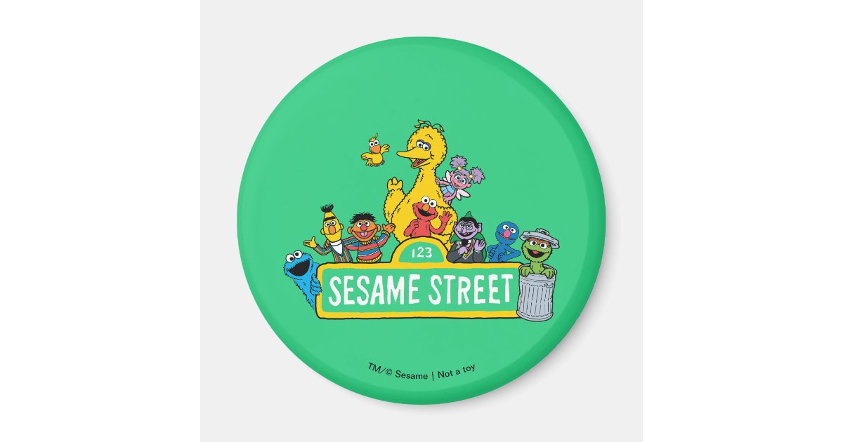 Sesame Street | All Around the Sesame Street Sign Magnet | Zazzle