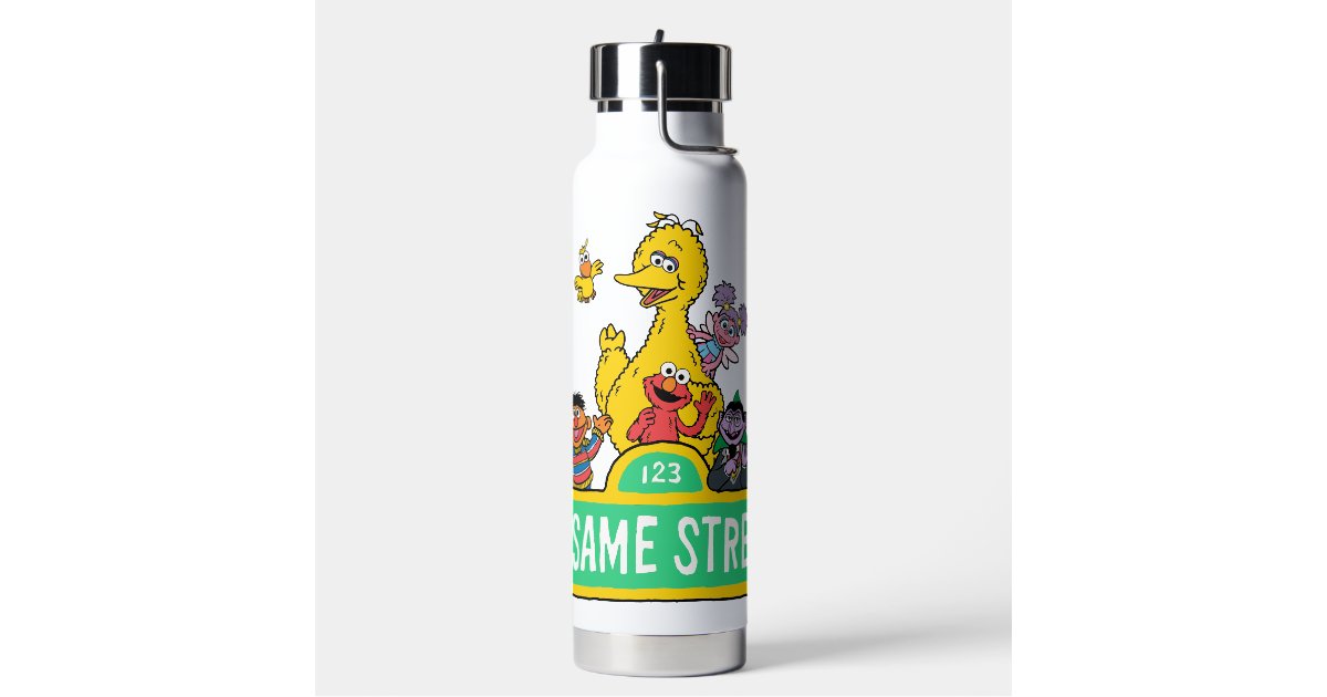 Sesame Street | All Around the Sesame Street Sign Water Bottle | Zazzle