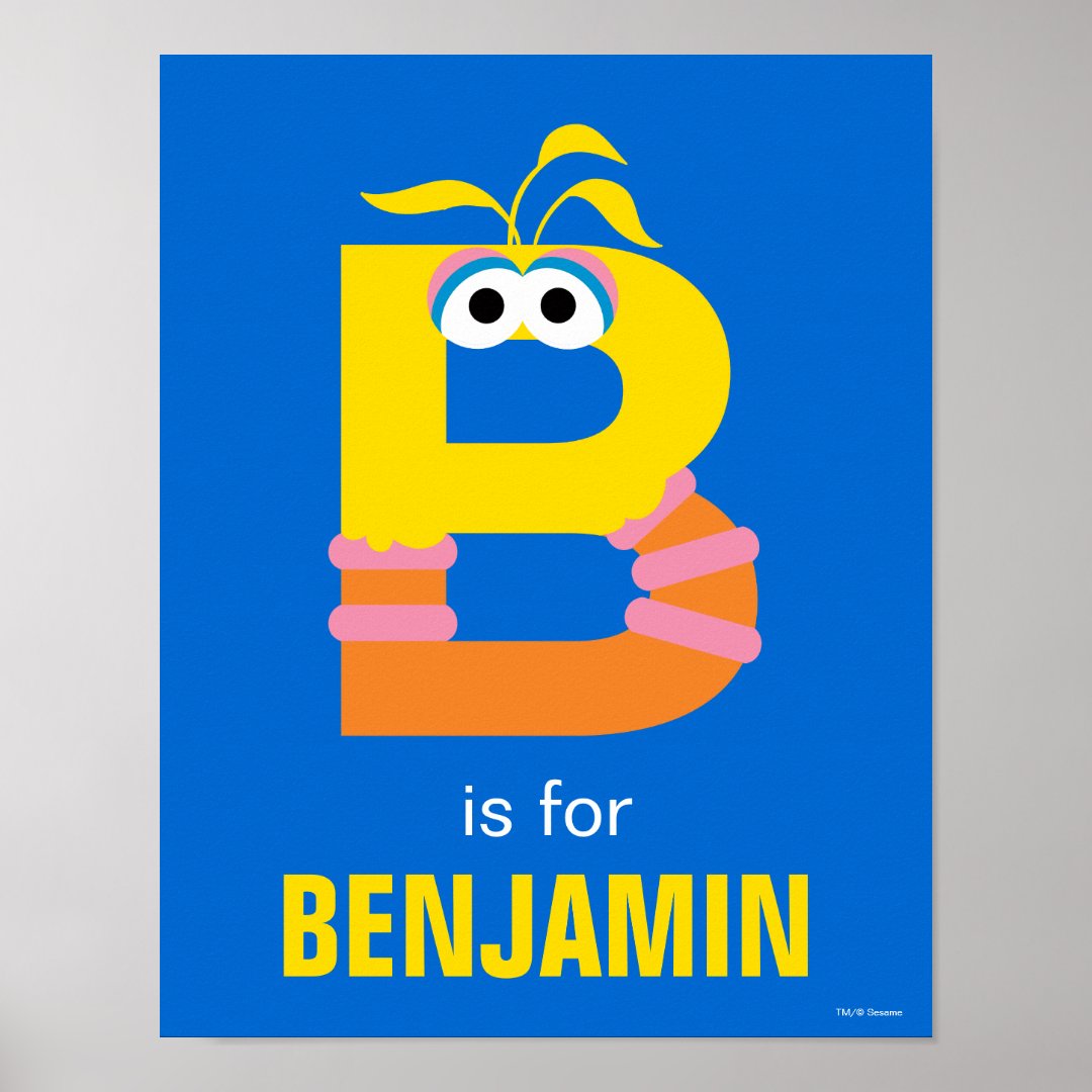 Sesame Street | B is for Big Bird Poster | Zazzle