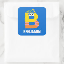 Sesame Street | B is for Big Bird Square Sticker | Zazzle