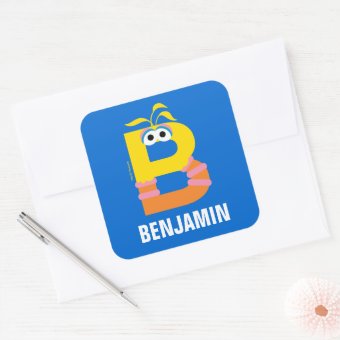 Sesame Street | B is for Big Bird Square Sticker | Zazzle