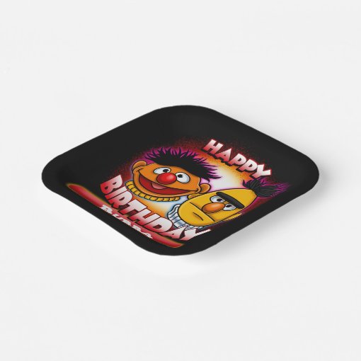 Sesame Street | Bert & Ernie Themed Birthday Paper Plates | Zazzle