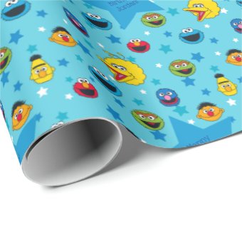 Sesame Street | Best Friends Star Pattern Wrapping Paper | Zazzle