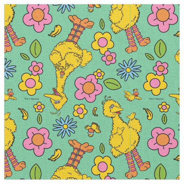 Sesame Street | Oscar the Grouch Phrase Pattern Fabric | Zazzle
