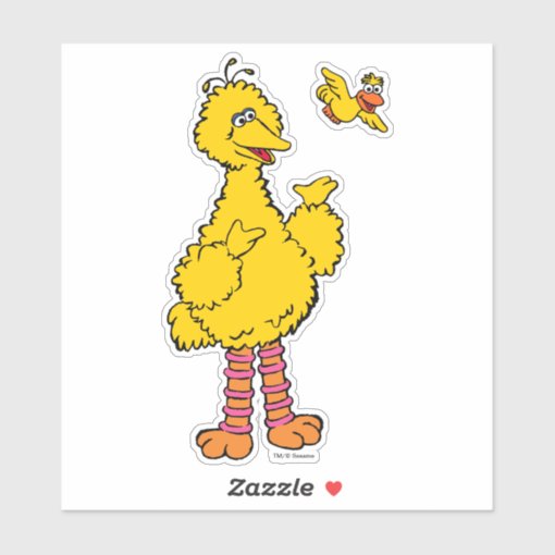 Sesame Street | Big Bird & Little Bird Sticker | Zazzle