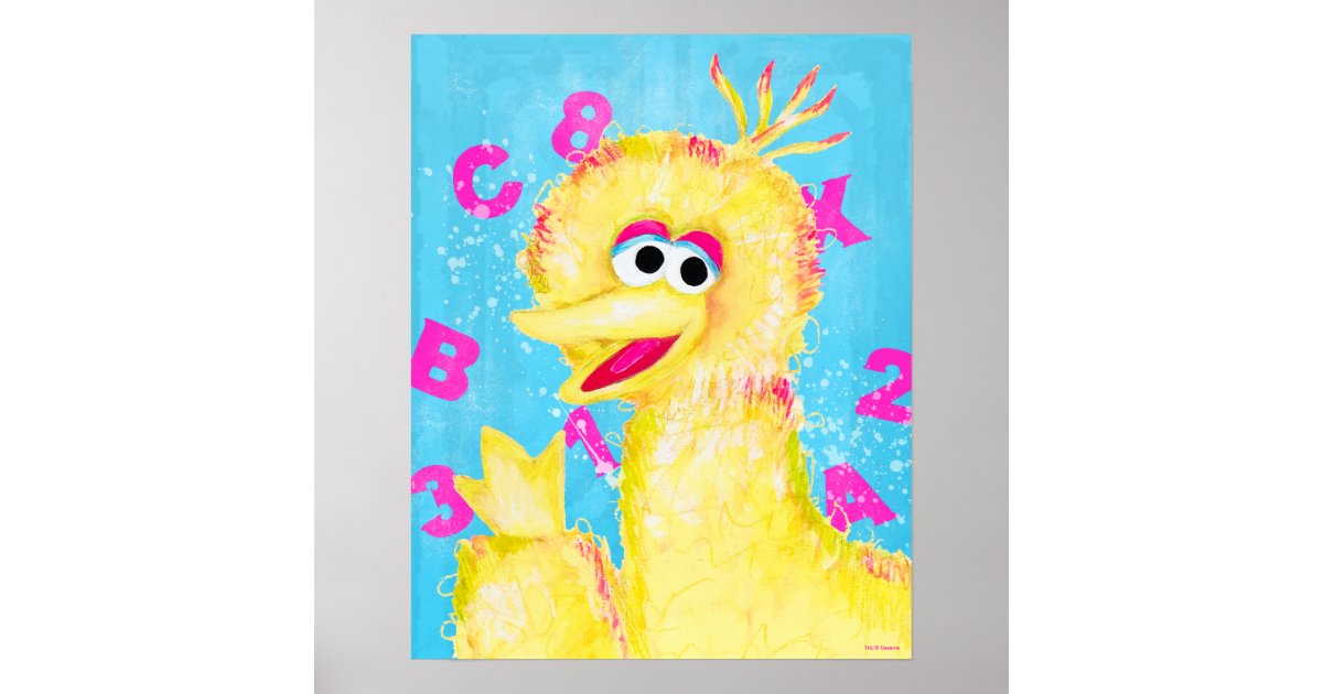 Sesame Street | Big Bird Waving Poster | Zazzle