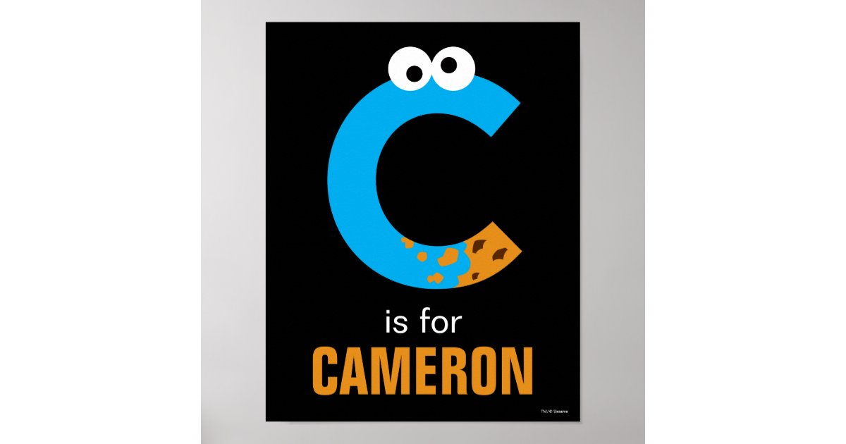 Sesame Street | C is for Cookie Monster Poster | Zazzle