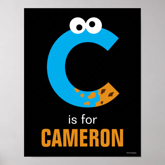 Sesame Street | C is for Cookie Monster Poster | Zazzle