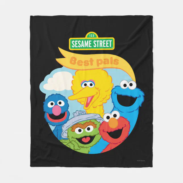 Sesame Street Character Art Fleece Blanket | Zazzle