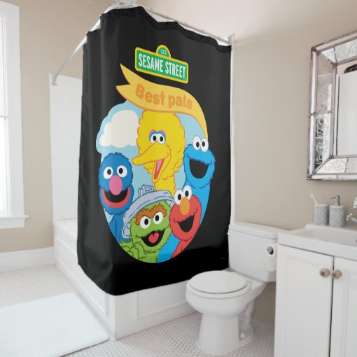 Sesame Street Character Art Shower Curtain | Zazzle