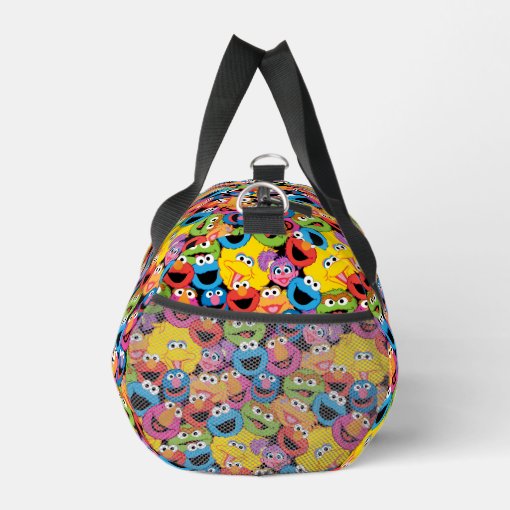 Sesame Street Character Faces Pattern Duffle Bag | Zazzle