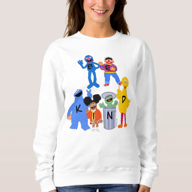 Sesame Street Characters | Be Kind - Sign Language Sweatshirt | Zazzle