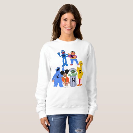 Sesame Street Characters | Be Kind - Sign Language Sweatshirt | Zazzle