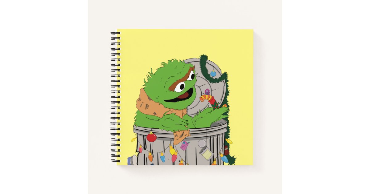 Sesame Street | Christmas Oscar the Grouch Notebook | Zazzle