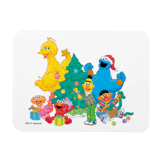 Sesame Street | Christmas Pals Magnet | Zazzle
