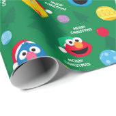 Sesame Street Christmas Tree Pattern Wrapping Paper | Zazzle