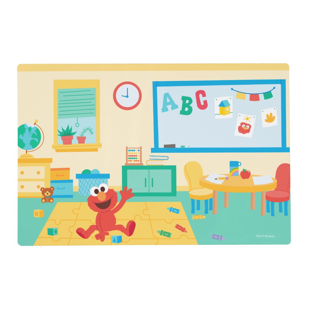 Sesame Street | Classroom Scene Placemat | Zazzle