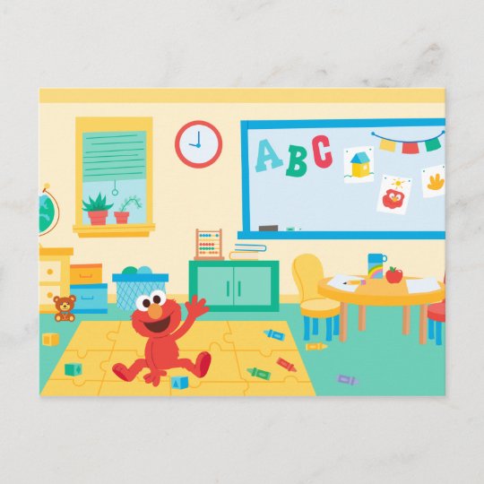 Sesame Street | Classroom Scene Postcard | Zazzle.com
