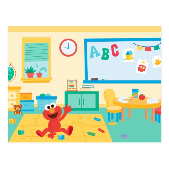 Sesame Street | Classroom Scene Postcard | Zazzle.com