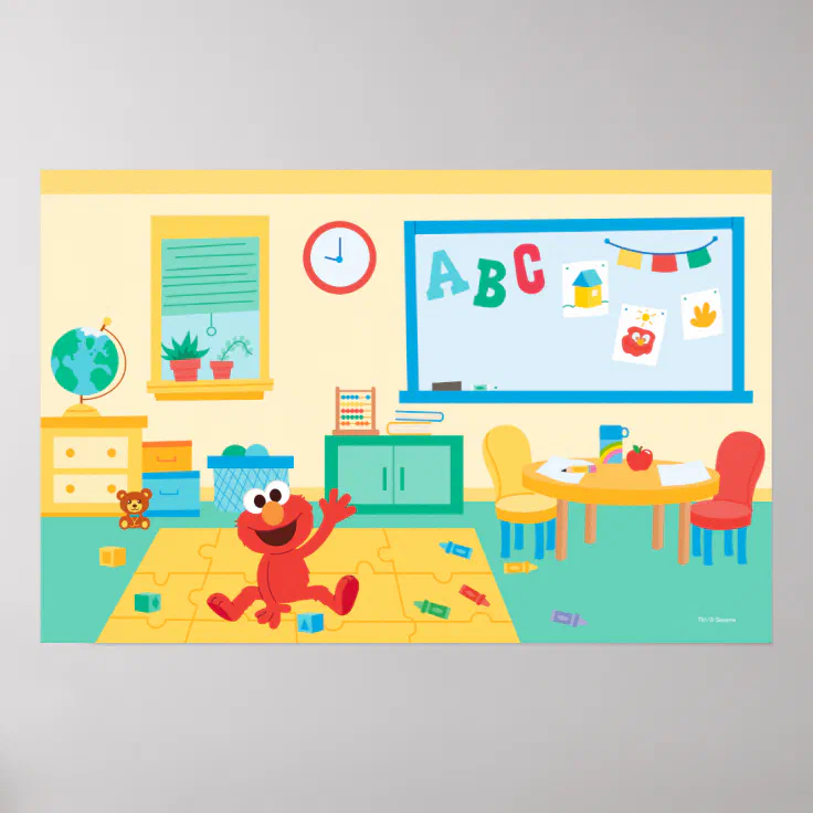 Sesame Street | Classroom Scene Poster | Zazzle
