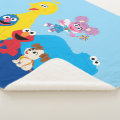 Sesame Street | Colorful Sesame Street Pals Sherpa Blanket | Zazzle