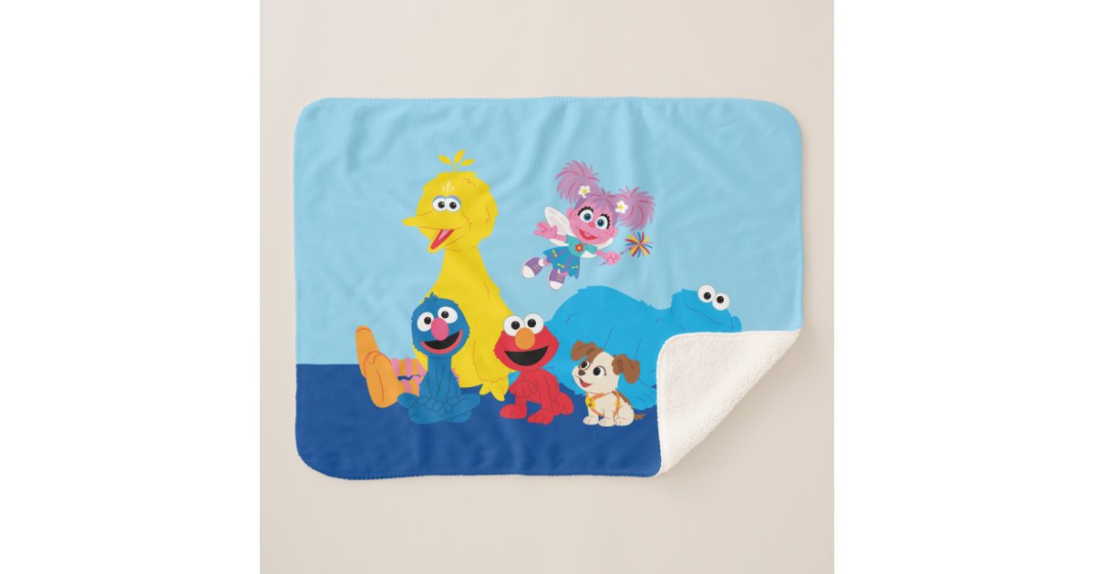Sesame Street | Colorful Sesame Street Pals Sherpa Blanket | Zazzle