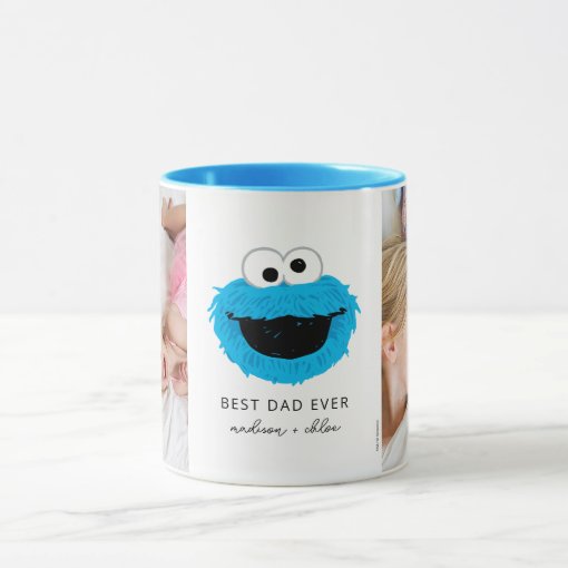 Sesame Street Cookie Monster | Best Dad Photo Mug | Zazzle