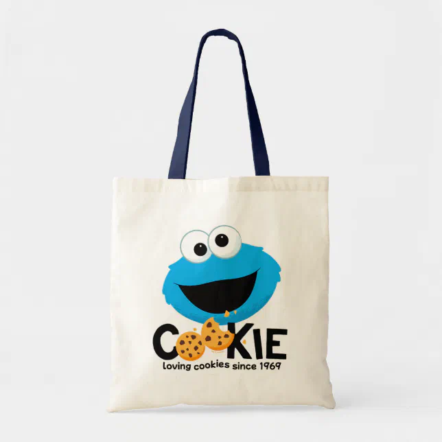 Sesame Street | Cookie Monster Loving Cookies Tote Bag | Zazzle