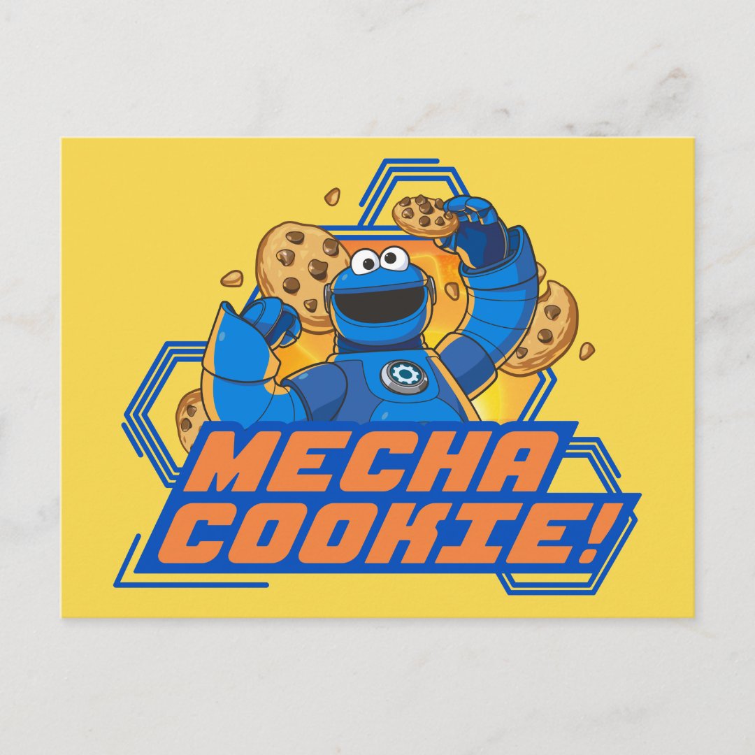 Sesame Street | Cookie Monster Mecha Cookie! Postcard | Zazzle