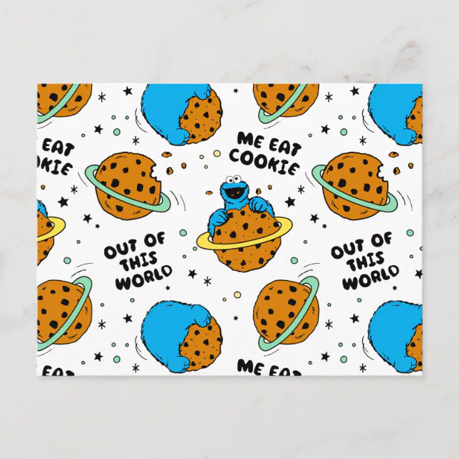 Sesame Street | Cookie Monster Out of This World Postcard | Zazzle