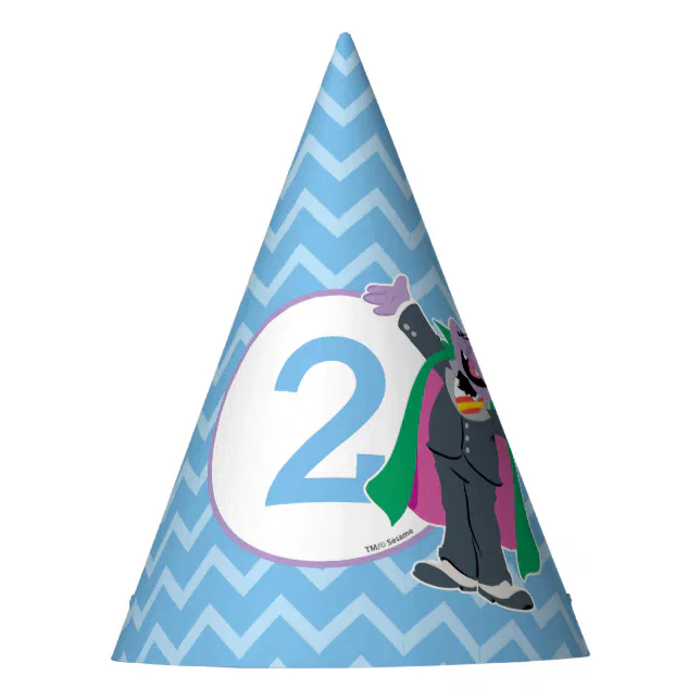Sesame Street | Count von Count Birthday Party Hat | Zazzle