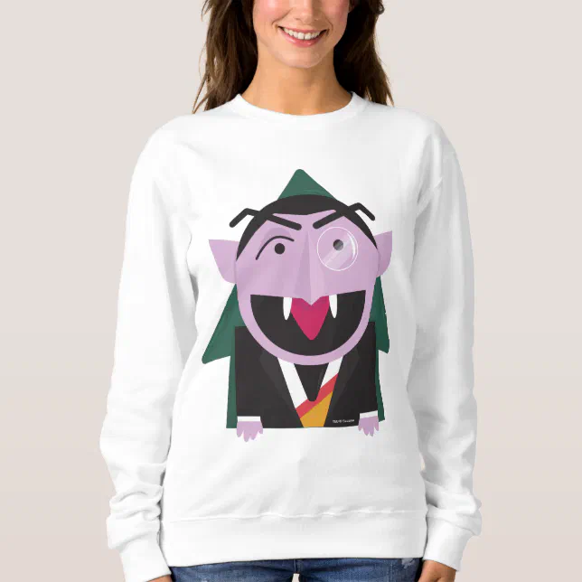 Sesame Street | Count von Count Illustration Sweatshirt | Zazzle