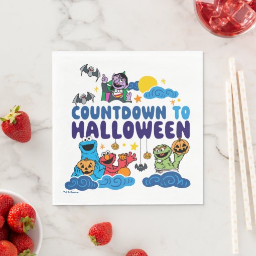 Sesame Street | Countdown to Halloween Napkins | Zazzle