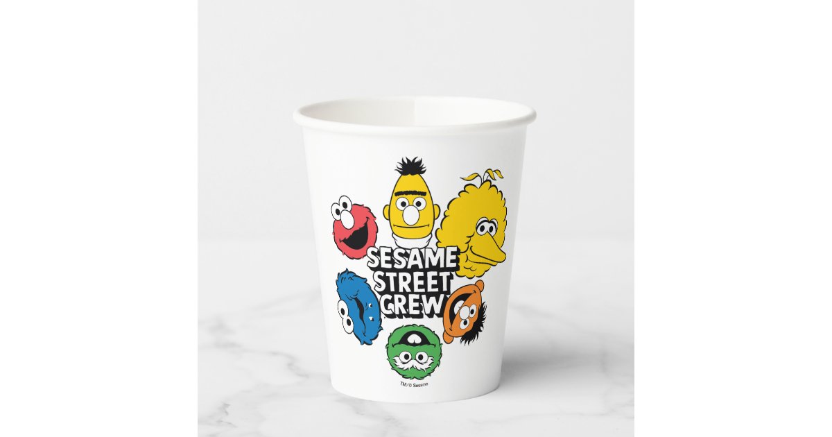 Sesame Street Crew Paper Cups | Zazzle