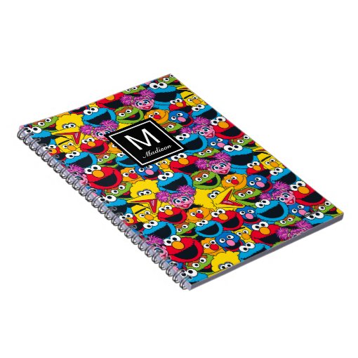 Sesame Street Crew Pattern | Add Your Name Notebook | Zazzle